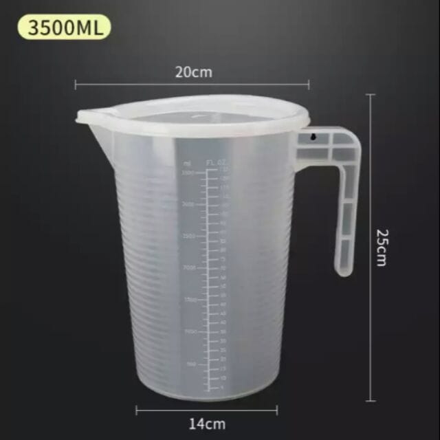 Ca Đong Vạch trắng - Có nắp (3.5L) - Nguyên Liệu Trà Sữa